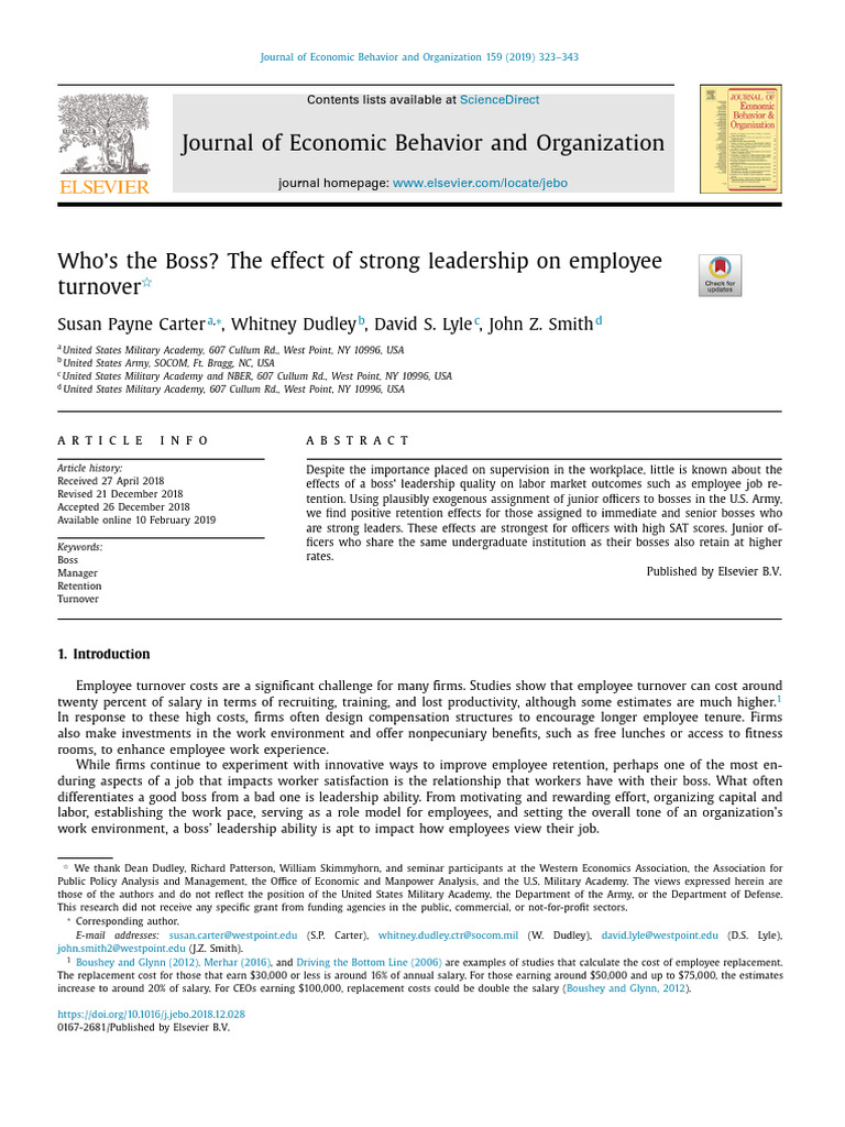 Leadership Impact on Employee Retention | PDF | Leadership | Statistics