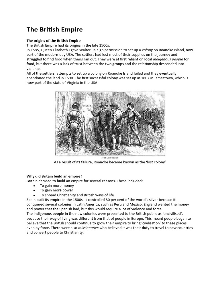 Lesson 2 The British Empire | PDF | British Empire | Dominion