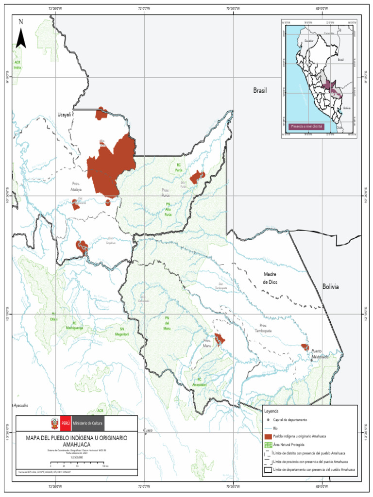 Mapa Pueblo Amahuaca | PDF