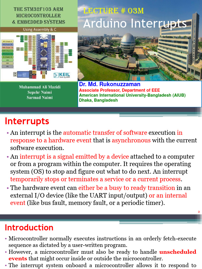 Theory Lecture Week 3M MES DR Rukonuzzaman | PDF | Microcontroller | Computer Architecture