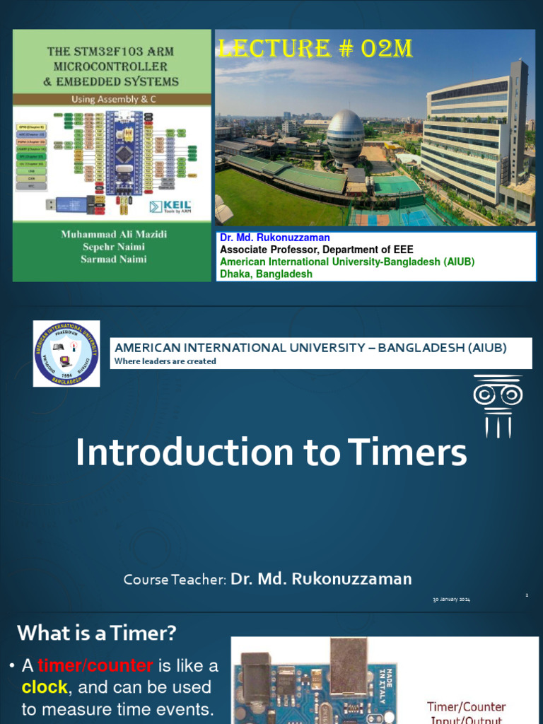 Theory Lecture Week 2M MES DR Rukonuzzaman | PDF | Timer | Computer Engineering