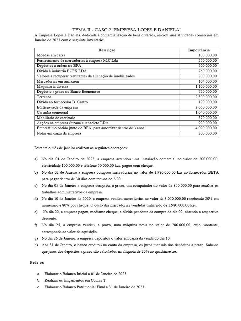 Contabilidade Básica 1. DFs | PDF | Cheque (banco) | Setor privado