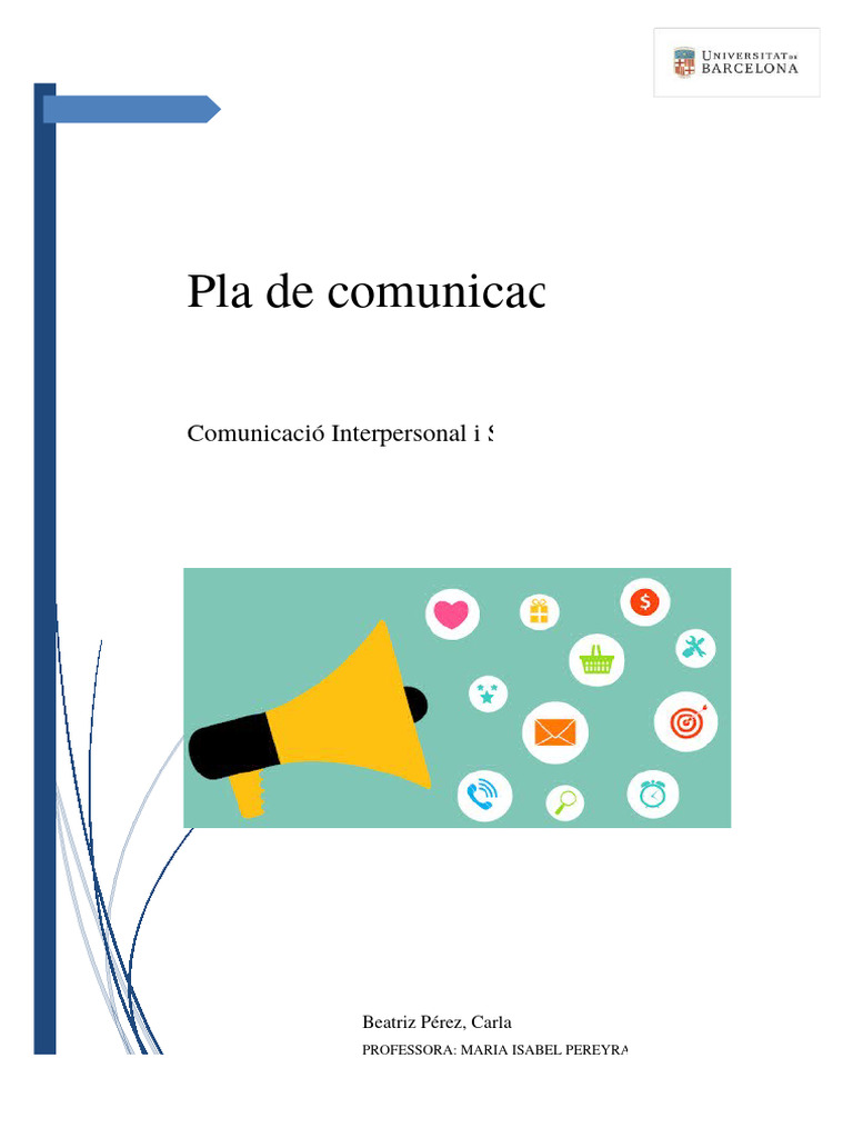 TREBALL FINAL - Plan de Comunic | PDF