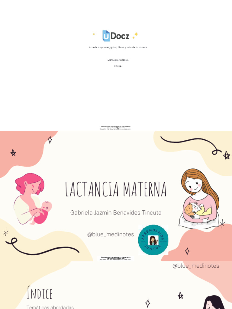 Lactancia Materna 384808 Downloadable 4105409 | PDF | Salud y bienestar