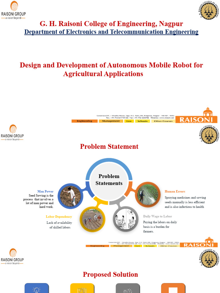 Autonomous Farming Robot Design | PDF | Robot | Robotics