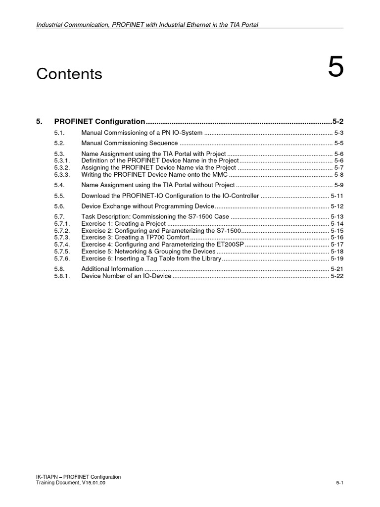 IK-TIAPN 05E PROFINET Configuration | PDF | Computing | Computer Engineering
