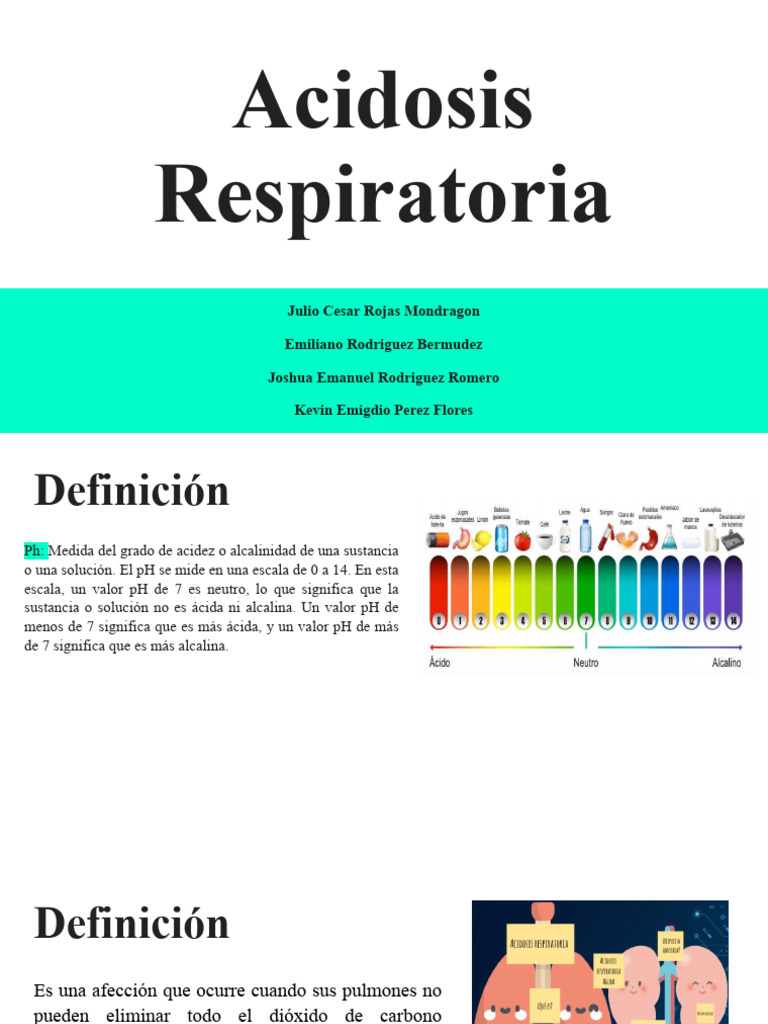 Acidosis Respiratoria | PDF | Medicina CLINICA | Especialidades Medicas