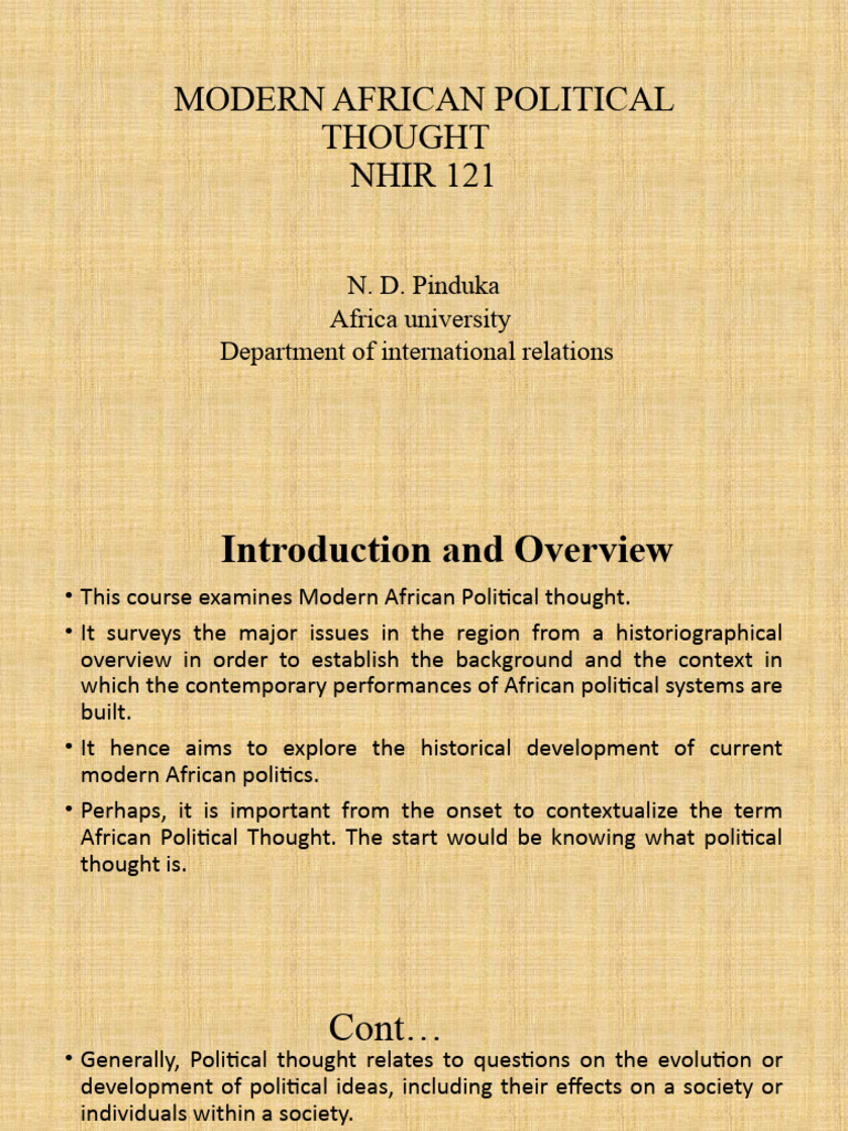 Nhir 121 Lecture 1 Pdf Political Philosophy Thought