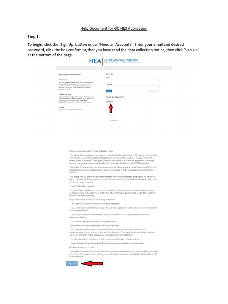 Help Doc GOIIES2023 | PDF