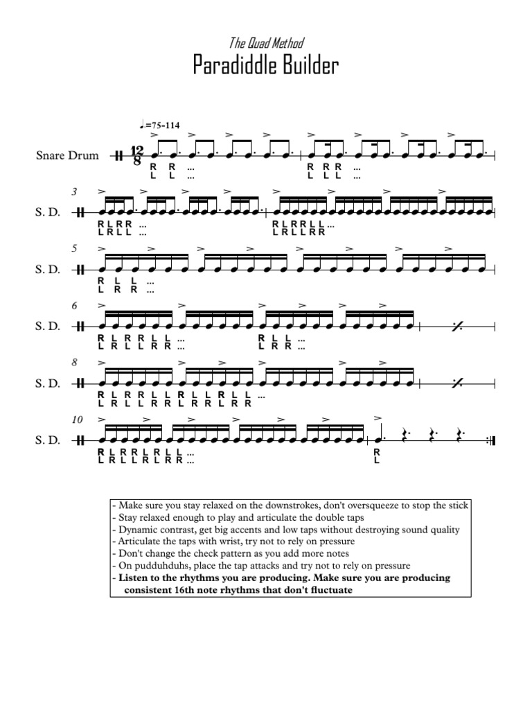 Paradiddle Builder | PDF