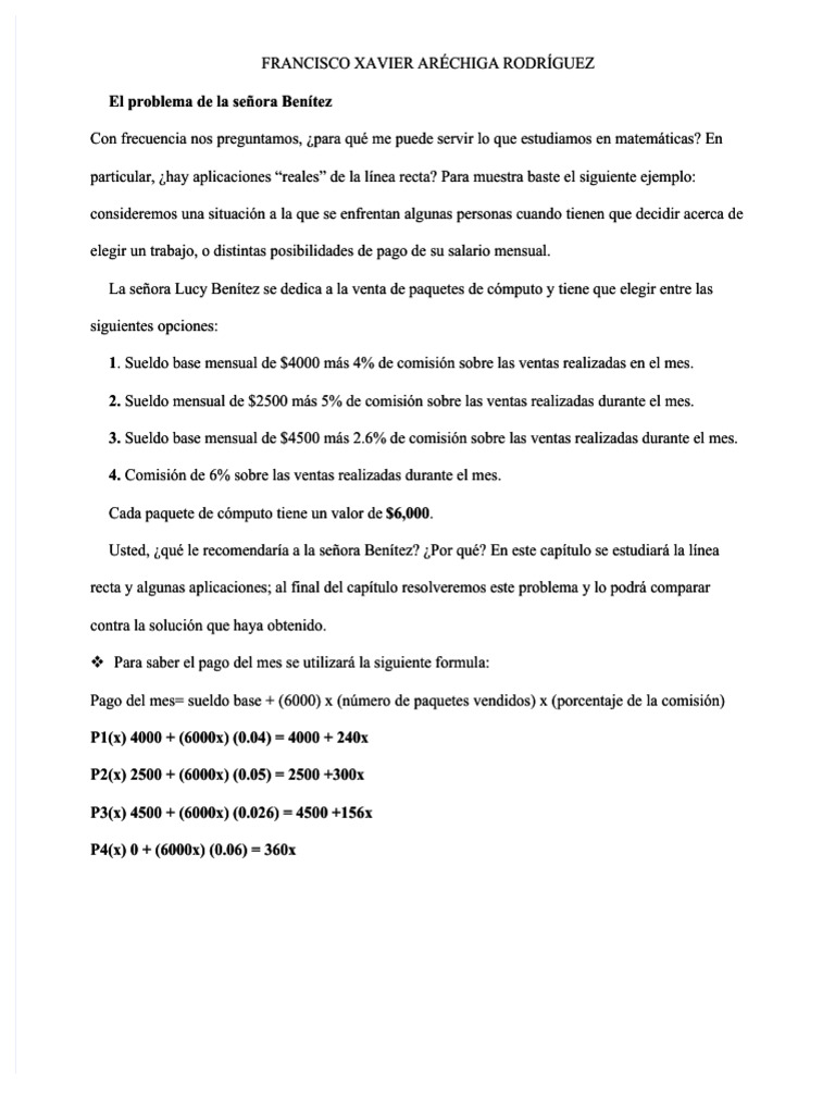 PDF Problema de La Seora Benitez - Compress | PDF