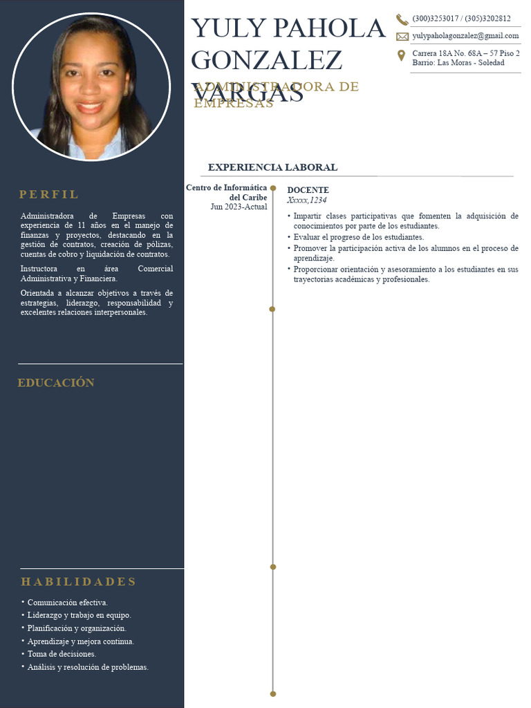CV Yuli Gonzalez | PDF | Business