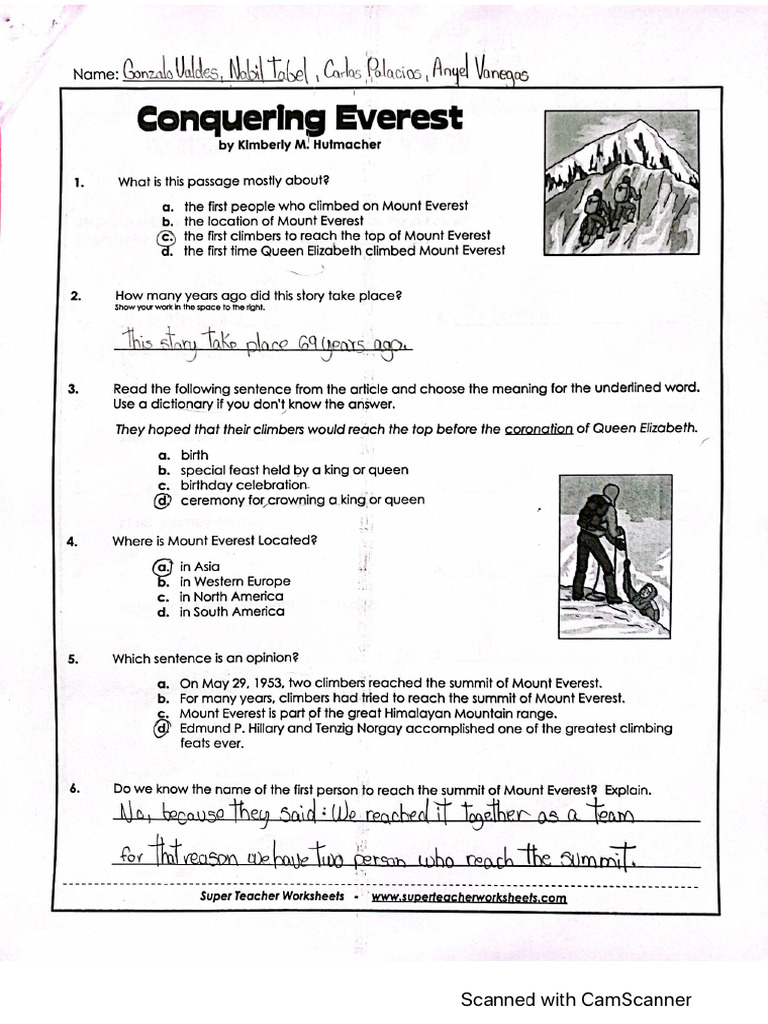 Conquering Everest Analysis | PDF