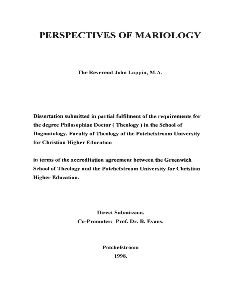 Lappin J. | PDF | Mary, Mother Of Jesus | Catholic Church