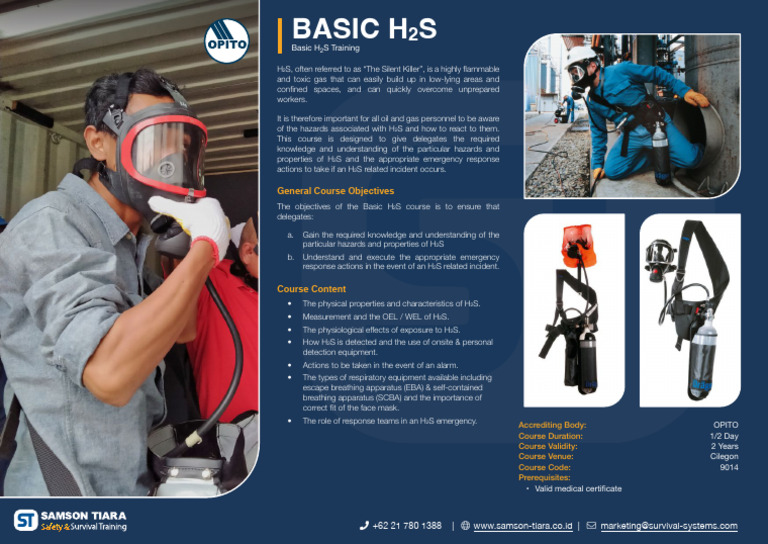 Basic H2S OPITO | PDF | Technology & Engineering