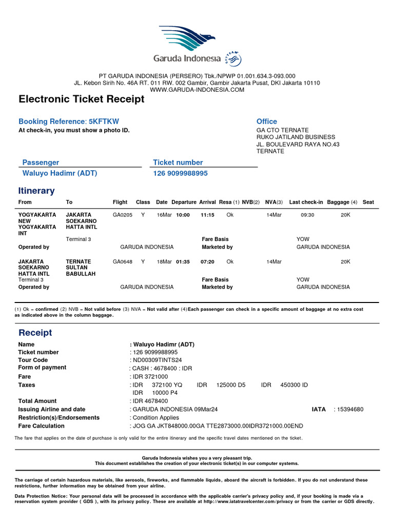 Your Electronic Ticket Receipt | PDF | Aviation | Transport