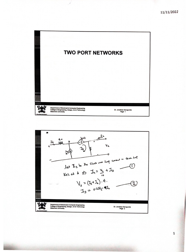 Network Theory Notes | PDF