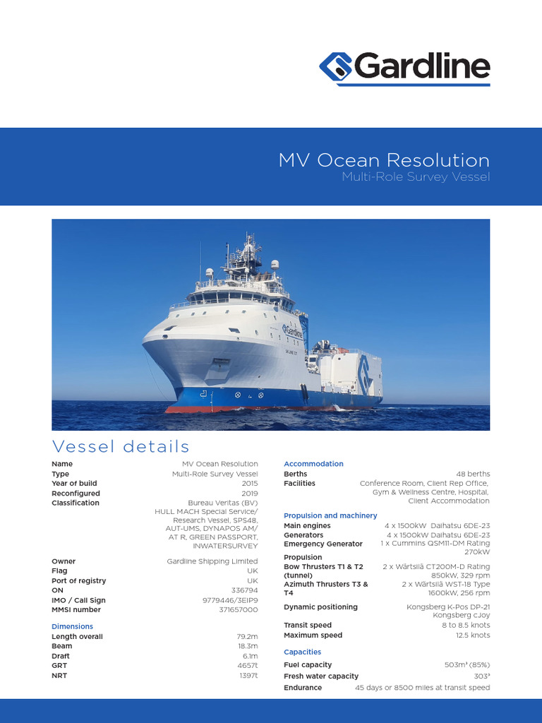MV Ocean Resolution | PDF