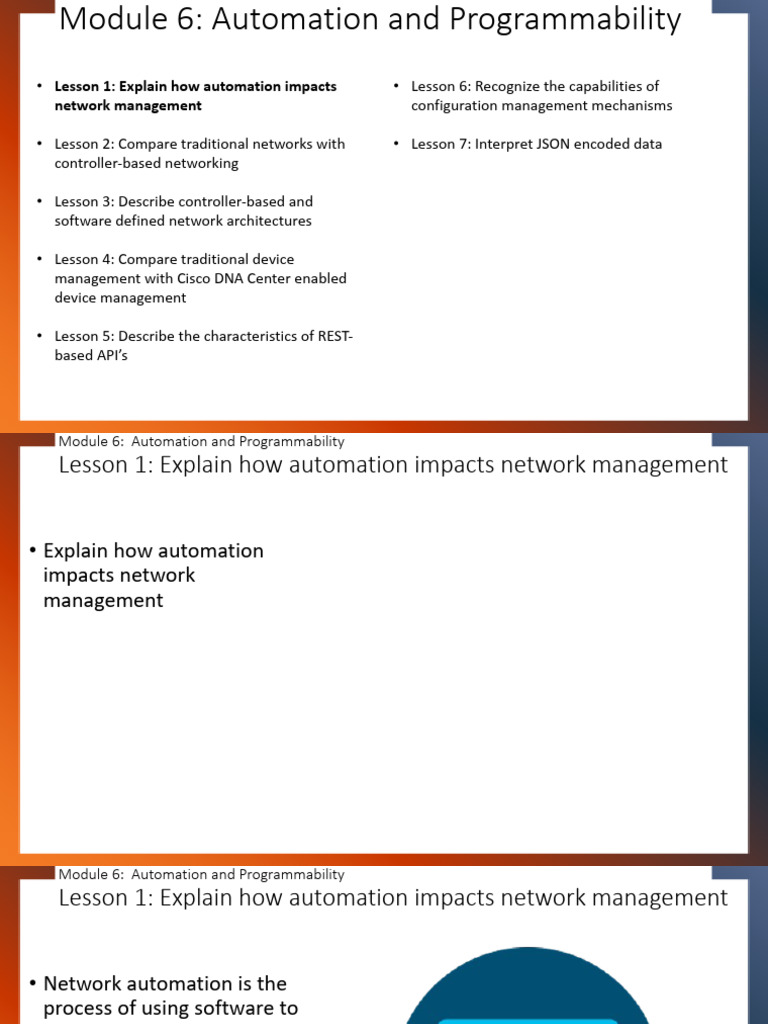 CCNA Enterprise 200 301 Modul6 | PDF | Computer Network | Representational State Transfer
