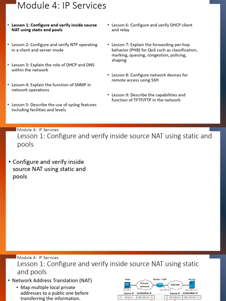 CCNA Enterprise 200 301 Modul4 | PDF | Ip Address | File Transfer Protocol