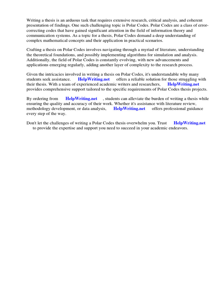 Polar Codes Thesis | PDF