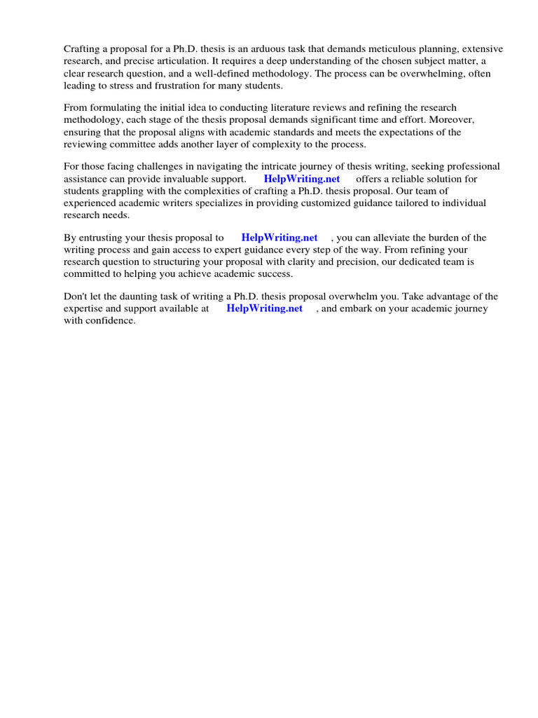 Sample Proposal For PHD Thesis | PDF | Thesis | World Wide Web
