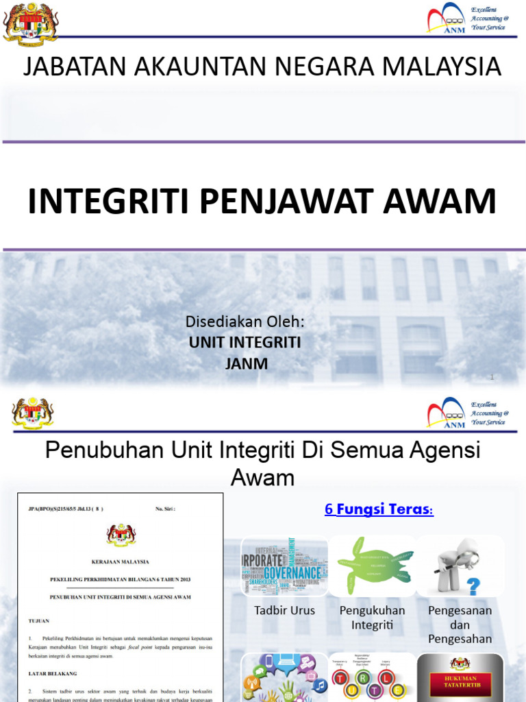Integriti Penjawat Awam | PDF