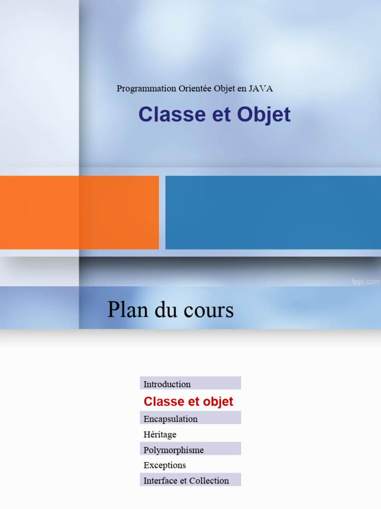 Chapitre 2 Classe Et Objet I ING | PDF | Classe (informatique ...