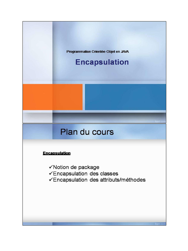 Chapitre 3 Encapsulation ING 2024 | PDF