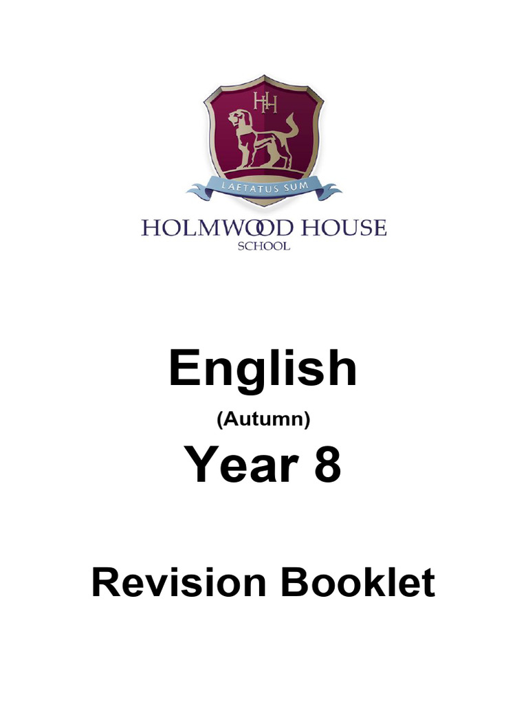 REVISION English Y8 Autumn 2020 | PDF | Poetry