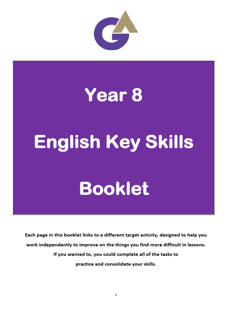 Year 8 English Skills Booklet | PDF | Volcano | Volcanic Ash