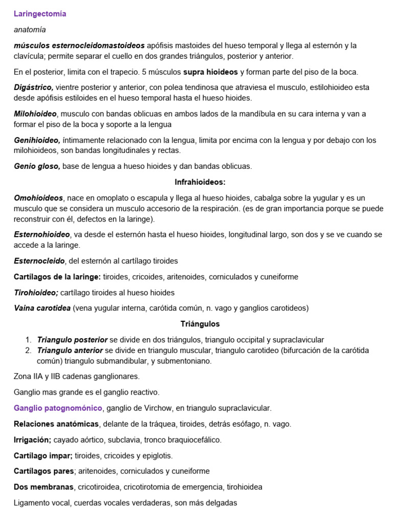 Laringectomía | PDF | Laringe | Cabeza y cuello humanos
