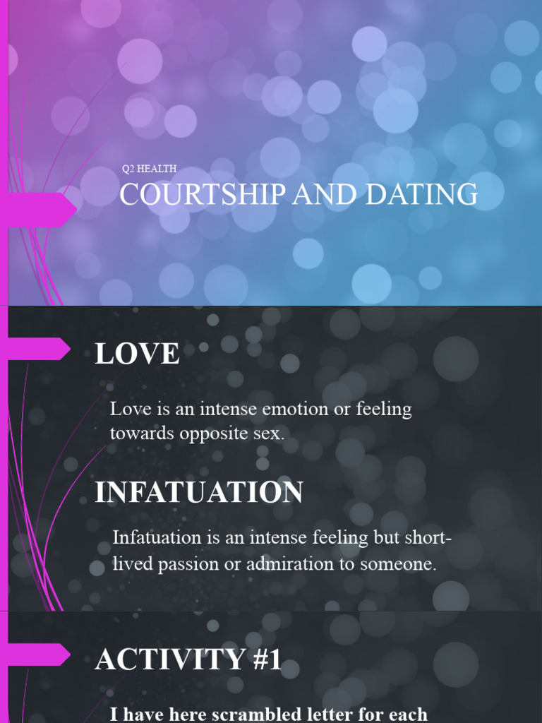 Courtship and Dating | PDF | Courtship | Intimate Relationships