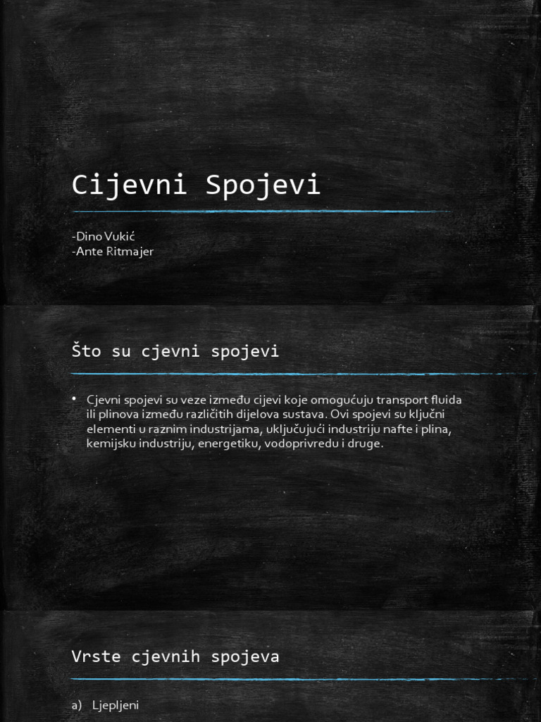 Cijevni Spojevi | PDF