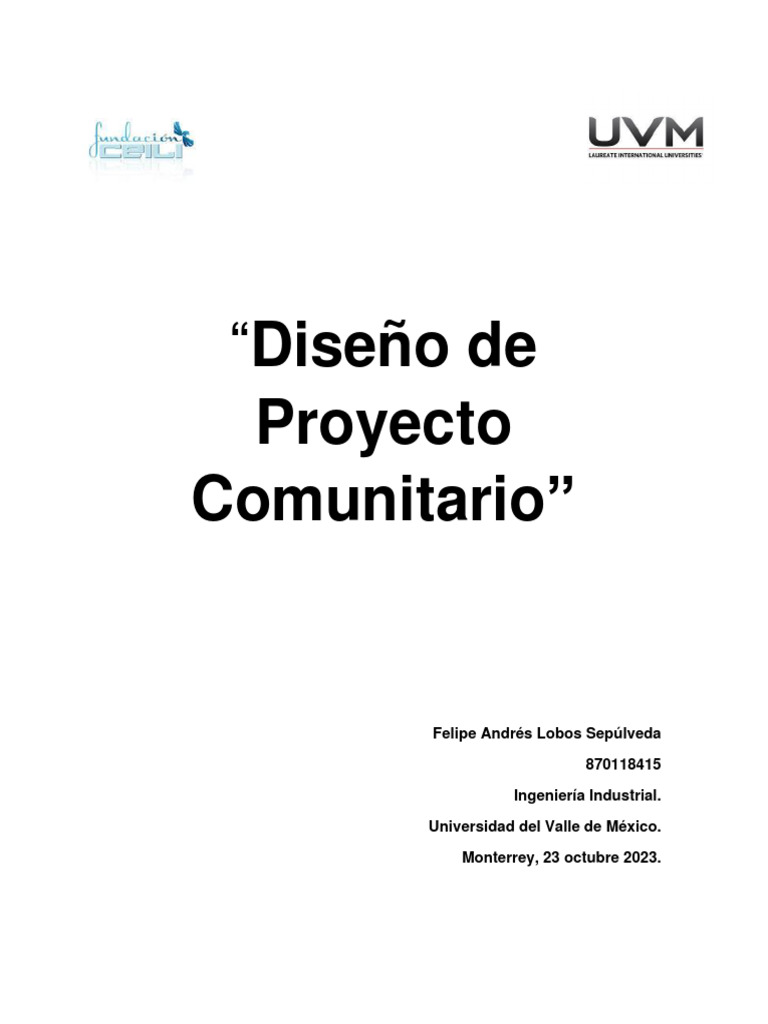 Diseño de Proyecto Comunitario | PDF | México