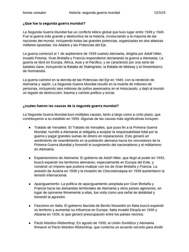 Segunda Guerra Mundial | PDF | Segunda Guerra Mundial | Alemania nazi