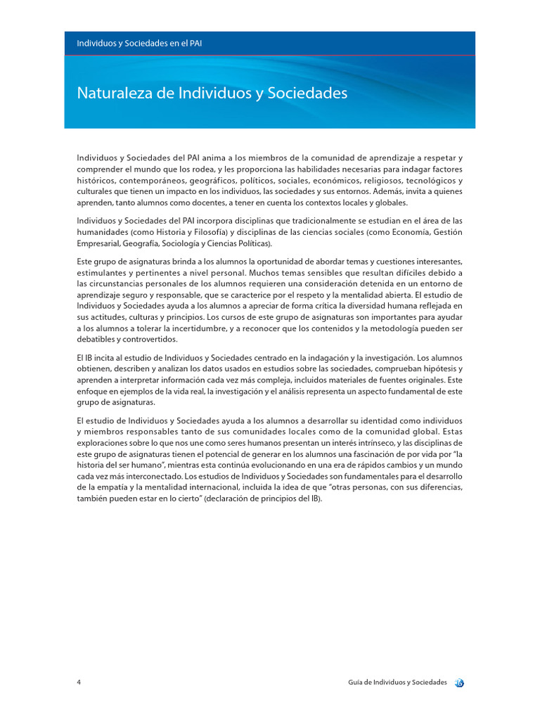 INDIVIDUOS-Y-SOCIEDADES | PDF | Sociedad | Aprendizaje