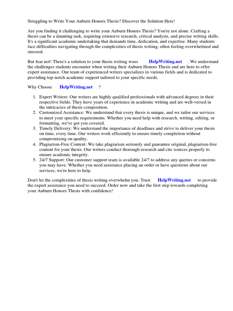 Auburn Honors Thesis | Download Free PDF | Lean Startup | Startup Company