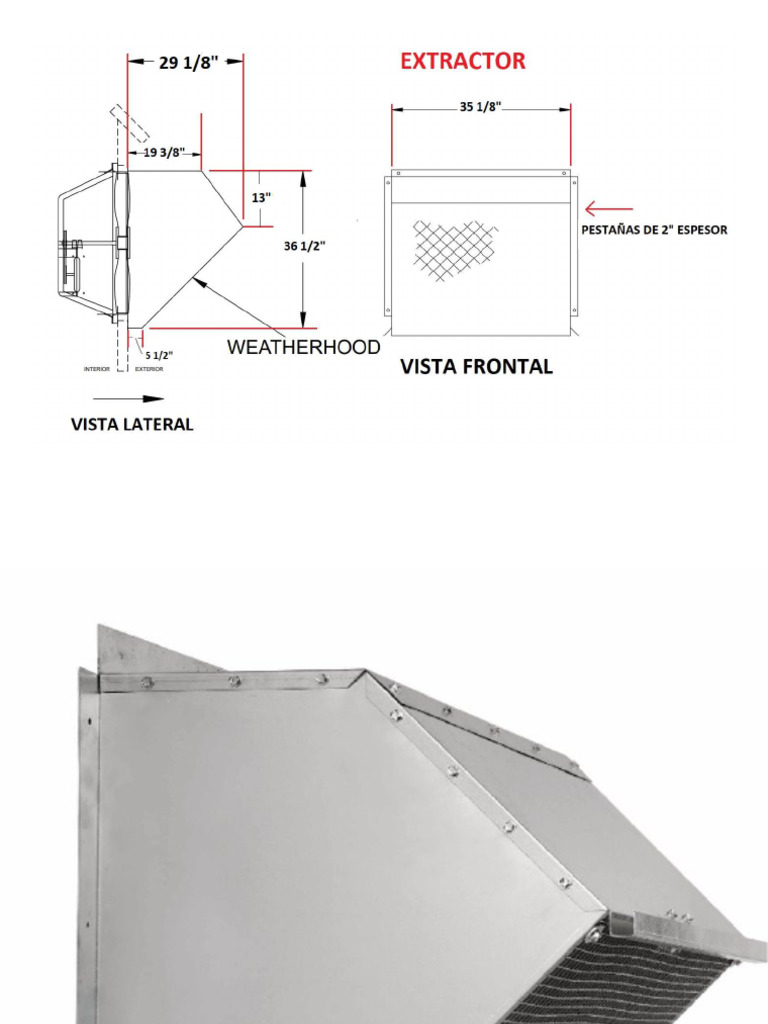 Weatherhood-Extractor Cuarto Electrico #5 | PDF