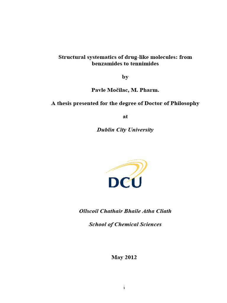 Structural Systematics Of Drug Like Molecu Pdf Conformational Isomerism Molecules