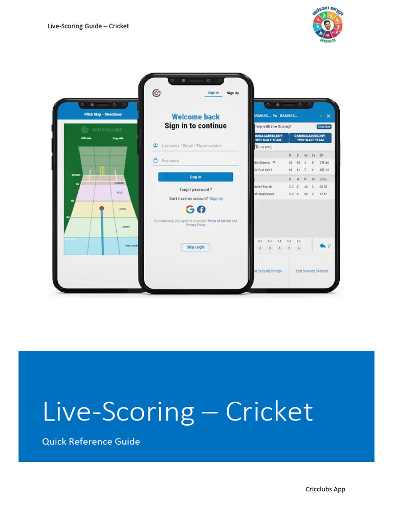Live Scoring - Cricket | PDF | Bowling (Cricket) | Cricket
