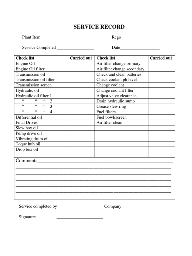 Service Sheet Template | PDF | Business | Finance & Money Management