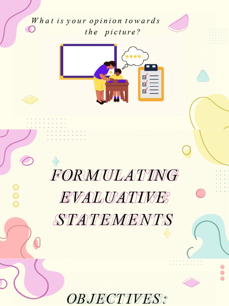Formulating Evaluative Statements | PDF | Poetry | Argument