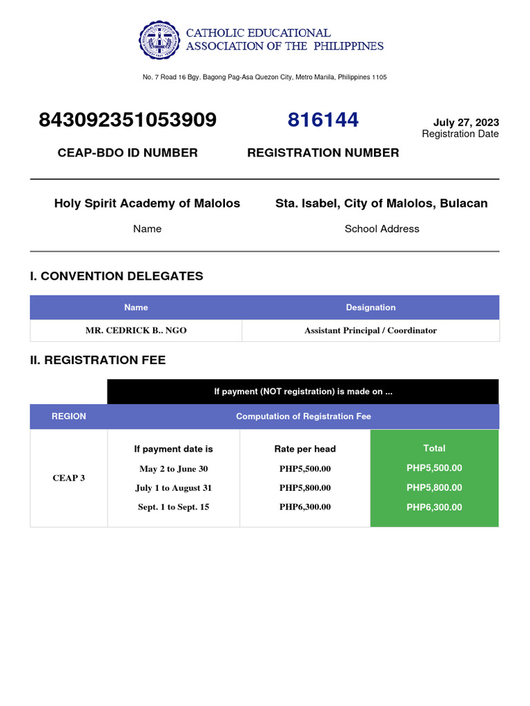 2023 CEAP National Convention 816144 | PDF