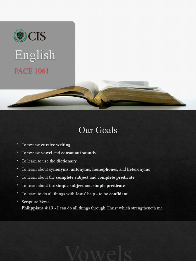 PACE School of Tomorrow - English 1061 | PDF | Word | English Language