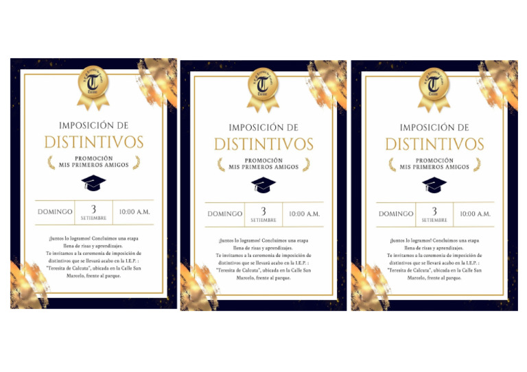 Invitaciones Distintivos PDF | PDF