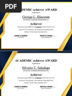 Batang Masipag Award Batang Maaasahan Award | PDF