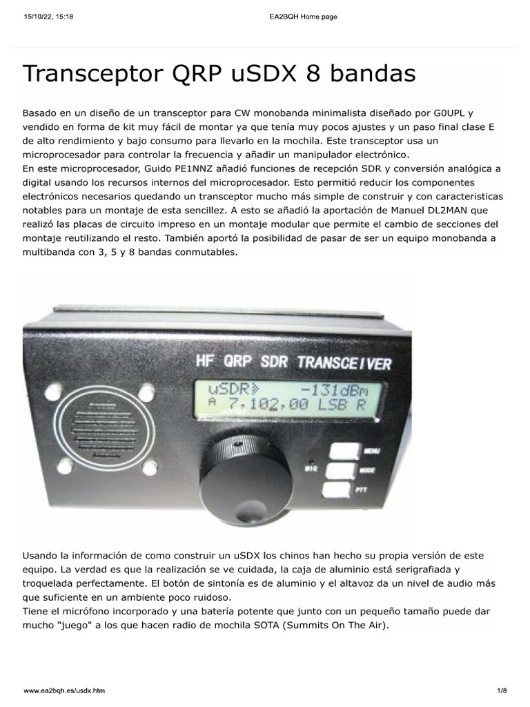 Manual HF QRP | PDF