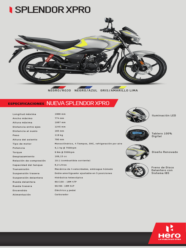 Catalogo Splendor Xpro | PDF