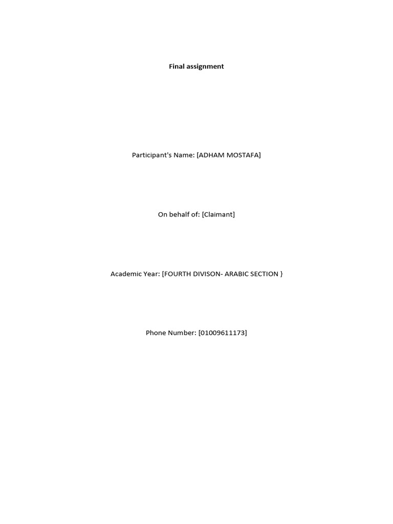 Final Assignment | PDF | Procurement | Breach Of Contract